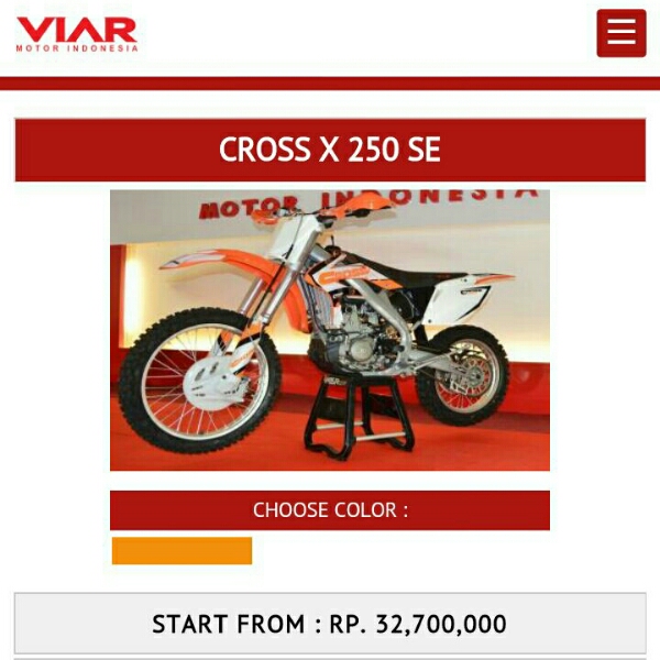 Viar Cross X 250 SE, ternyata belum berhasil menggoyah FBK ...