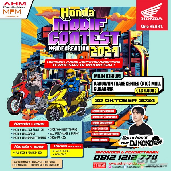 Honda Modif Contest (HMC) 2024, Simak Jadwalnya Hajatan Modifikasi ...