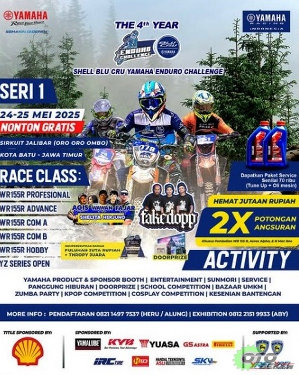 SHELL BLU CRU Yamaha Enduro Challenge 2025, di Sirkuit Jalibar (Oro-Oro ...
